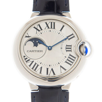 Cartier Ballon Bleu Moonphase Automatic Silver Dial Ladies Watch ...