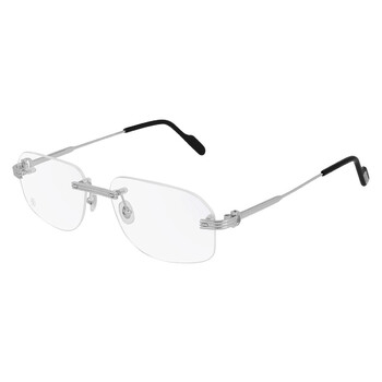 Cartier C Decor Demo Rectangular Men's Eyeglasses CT0288O 004 54 ...