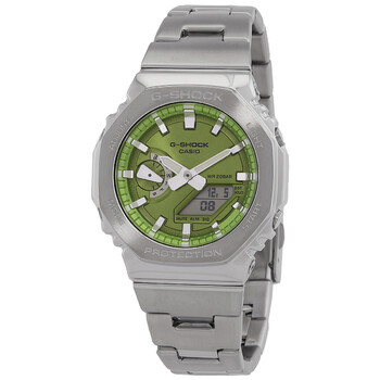 Casio G-Shock G-Steel 2100 Series Quartz Analog-Digital Orange Dial Men ...