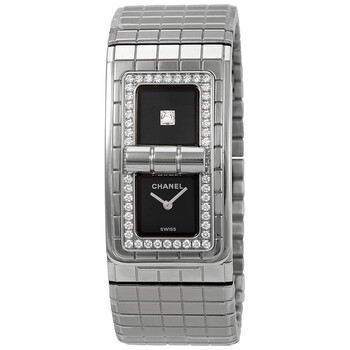 Chanel Black Code Coco Black Diamond Dial Ladies Steel and Ceramic ...