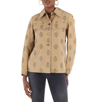 Chloé Ladies Embroidered Overshirt Jacket, Brand Size 40 (US Size 8 ...