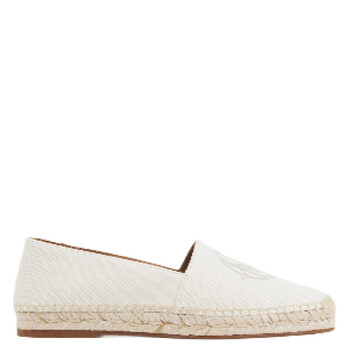 Chloé Pary Logo Embroidered Espadrilles, Brand Size 35 (US Size 5 ...