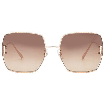 Salvatore Ferragamo Pink Gradient Pilot Ladies Sunglasses SF302SL 685 ...