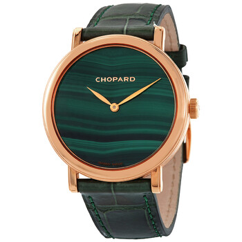 Chopard Classic Automatic Green Dial 18kt Rose Gold Ladies Watch 163154 ...