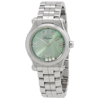 Chopard Happy Sport Quartz Green Dial Ladies Watch 278582-3011 ...