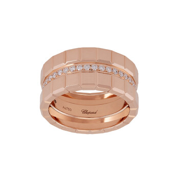 Chopard 18k Rose Gold Ice Cube Diamond Ring, Size 49 827005-5036 ...