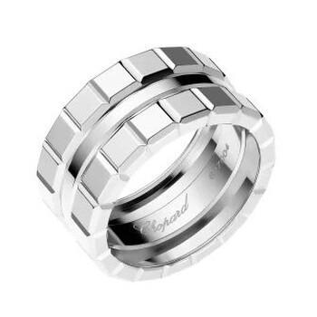 Chopard Ice Cube 18k White Gold 0.04 CT Diamond Ring, Size 52 827006-1009 - Jewelry, Ice Cube ...