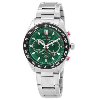 Citizen Chronograph Eco-Drive Green Dial Men's Watch CA4507-84X ...