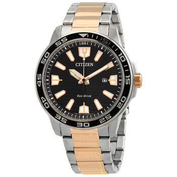 Citizen Carson Eco-Drive Black Dial Men's Watch AW1773-55E 013205157608 ...