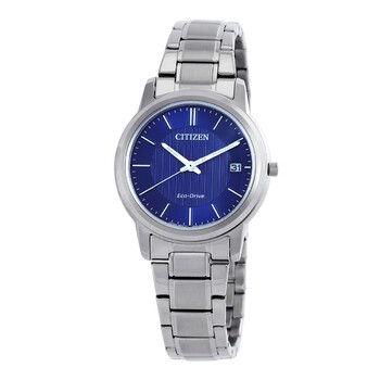 Citizen Eco-Drive Perpetual World Time Blue Dial Ladies Watch EC1180-81L 4974374306098 - Watches ...