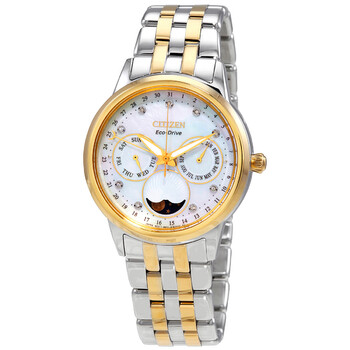 Citizen Calendrier Chronograph Diamond Eco-Drive Ladies Watch FD0006 ...