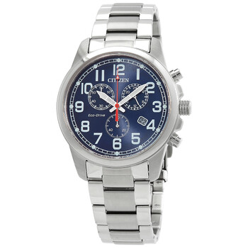 Citizen Eco-Drive Garrison Chronograph Blue Dial Men's Watch AT2480-57L ...