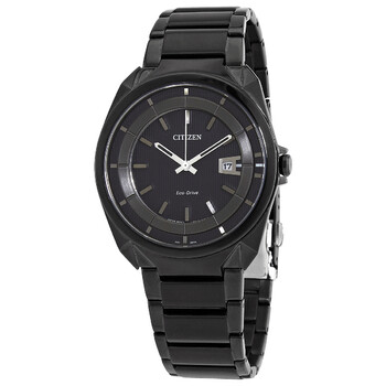 Citizen Eco-Drive Standard Black Dial Men's Watch AW1015-53E ...