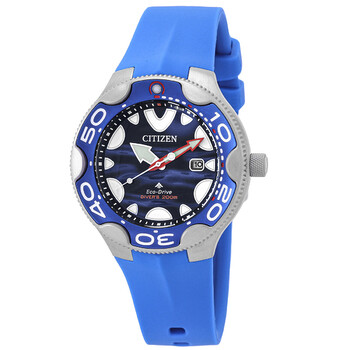 Citizen AR Blue Dial Blue Polyurethane Eco-Drive Men's Watch AW1158-05L ...