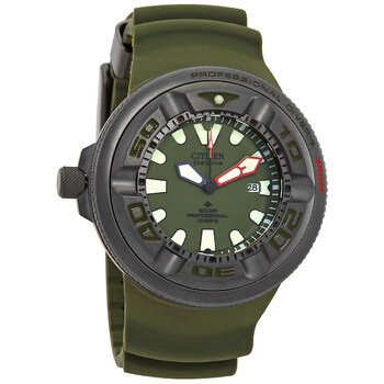 Citizen Eco-Drive Promaster Diver Green Dial Super Titanium Men's Watch ...