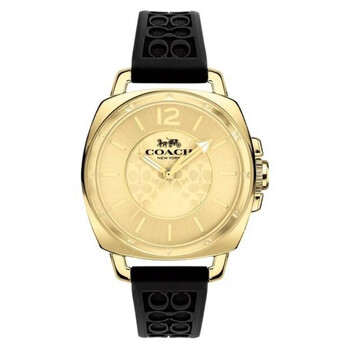 Coach Boyfriend Carnation Gold Dial Quartz Ladies Watch 14503979 ...
