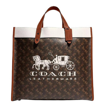 Coach Field Tote Bag 40 With Horse And Carriage Print C8446 JITX0 ...