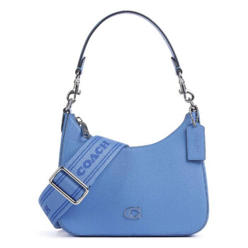 Coach Hobo Crossbody Bag With Signature Canvas in Blue CJ842 BLB ...