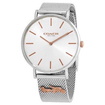 Coach Quartz Silver Dial Ladies Watch 14503125 885997284431 - Watches ...