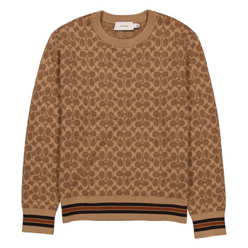 Coach Signature Knit Sweater, Size Medium C7984 RYU 195031409073 ...