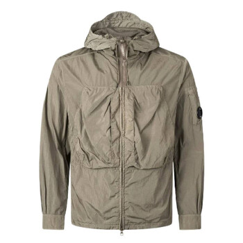 Cp Company Chrome-R Hooded Jacket, Size Medium 17CMOS156A-WALNUT ...