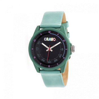 Crayo Festival Teal Dial Teal Silicone Unisex Watch CR2003 847864131620 ...