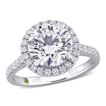 Created Forever 2 3/8ct TDW Lab-Created Diamond and Tsavorite Accent ...