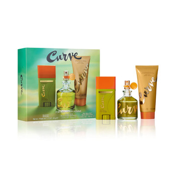 Liz Claiborne Men's Curve 3pcs EDC Gift Set Fragrances 719346633734 ...