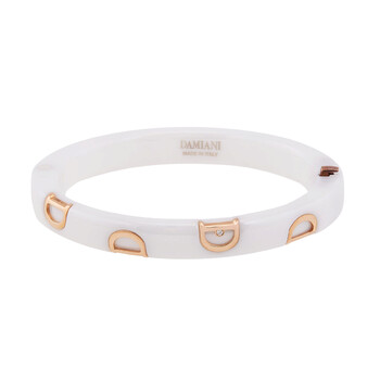 Damiani D.Icon Pink Gold Ceramic Diamond Bracelet, Size M 20068294 ...