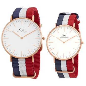 Daniel Wellington Classic Cambridge Quartz Set of 2 His And Hers Watch ...