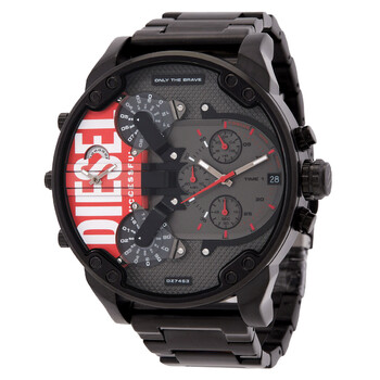 Diesel Sideshow Chronograph Quartz Black Dial Men's Watch DZ7474 ...
