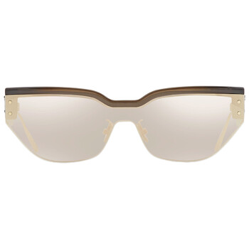 Burberry Gold Mirror Irregular Ladies Sunglasses BE3152 11095A 61 ...