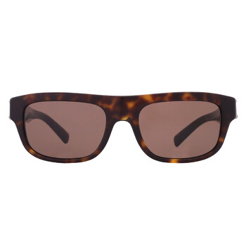 Burberry Dark Brown Rectangular Men's Sunglasses BE4403F 300273 51 ...