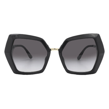 Dolce & Gabbana Gray Gradient Black Square Ladies Sunglasses DG4373 ...