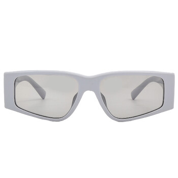 Dolce & Gabbana Light Grey MIrrored Silver Rectangular Ladies ...