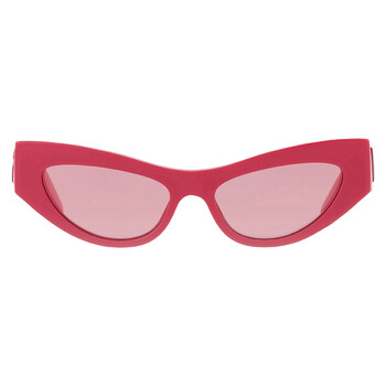 Dolce & Gabbana Pink Mirrored Cat Eye Ladies Sunglasses DG4450F 326230 ...