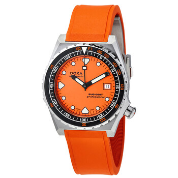 Bulova Devil Diver Automatic Orange Dial Men's Watch 96B350 ...