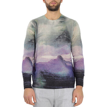 Emporio Armani Men's Abstract Print Cashmere Sweater, Size XX-Large ...