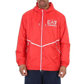 Emporio Armani Red EA7 Logo Recycled-Fabric Visibility Jacket, Size X ...