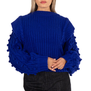 Farm Rio Blue Multi-Stitched Braided Sweater, Size Large 316005 ...