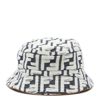 Fendi FF Jacquard Denim Bucket Hat, Size Small FXQ958-ARGG-F0QA2 - Jomashop
