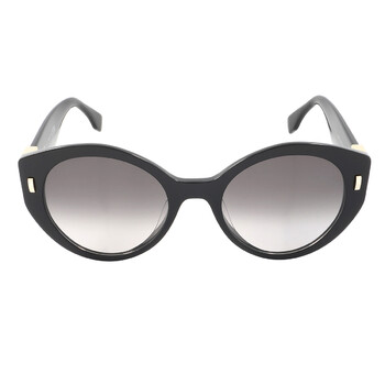 Gucci Gradient Grey Round Ladies Sunglasses GG1067S 001 58 889652375793 ...