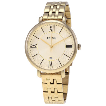 Fossil Scarlette Quartz Gold Dial Ladies Watch ES5299 796483622180 ...