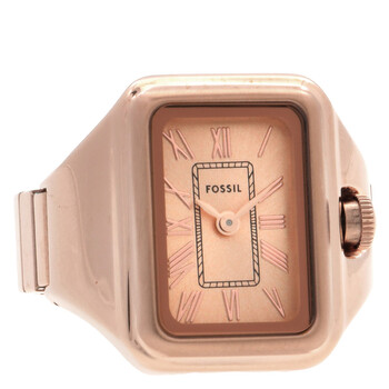 Fossil Rose Gold-Tone Quartz Ladies Watch Ring ES5247 796483591400 ...
