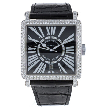 Franck Muller Master Square Automatic Diamond Black Dial Watch 6000 H ...
