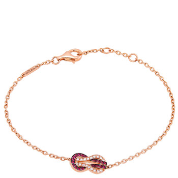 Fred Chance Infinie 18k Rose Gold Diamond Ruby Bracelet 6B1052-000 ...