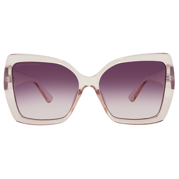 French Connection FC 23 145 EMB BLK Smoke Cat Eye Ladies Sunglasses ...