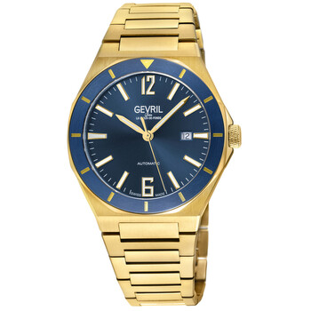 Gevril Riverside Automatic Blue Dial Men's Watch 46700 840840144379 ...