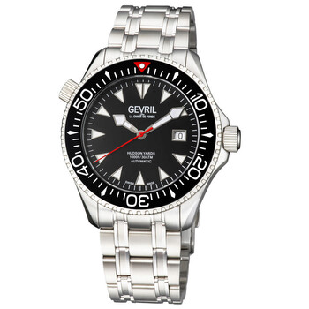 Gevril Canal St Divers Automatic Black Dial Men's Watch 46006.1 ...