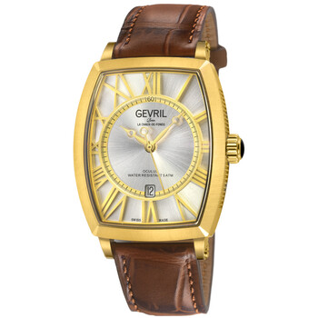 Gevril Time Square Automatic White Dial Men's Watch 49702 840840149619 ...